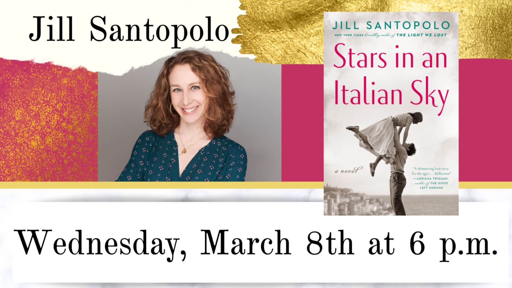 Jill Santopolo presents Stars in an Italian Sky :: Vero Beach Book Center